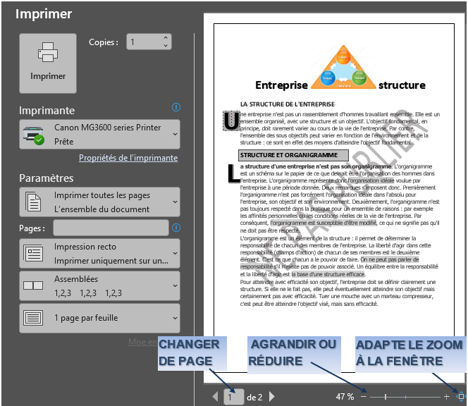 tutoriel gratuit Word 2024: A. L'APERÇU AVANT IMPRESSION | Cours ...